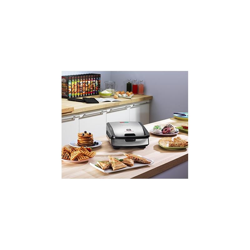 Tefal SW853D12 Snack Collection Machine à Gaufres et Croques Noir/Inox