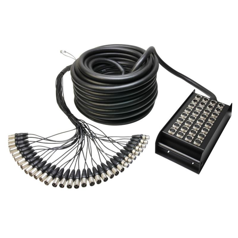 Câble Multipaire Boîtier de Scène 24/8 30 m Adam Hall Cables K 32 C 30